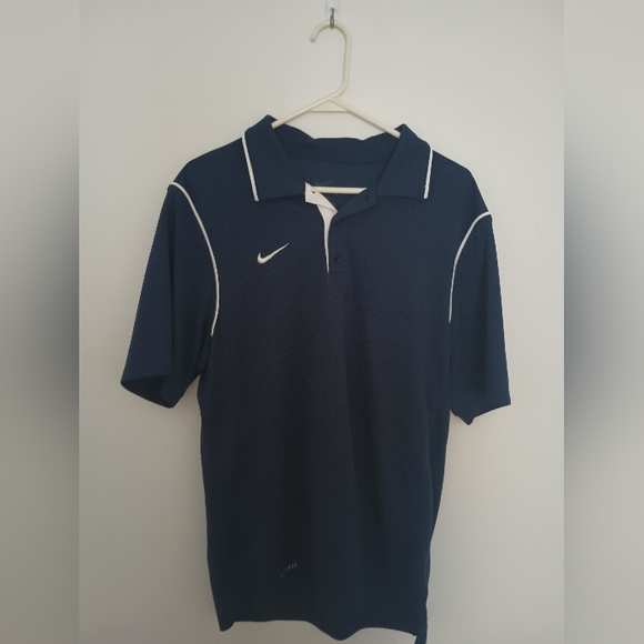 Nike | Shirts | Mens Navy Blue Nike Drifit Polo | Poshmark